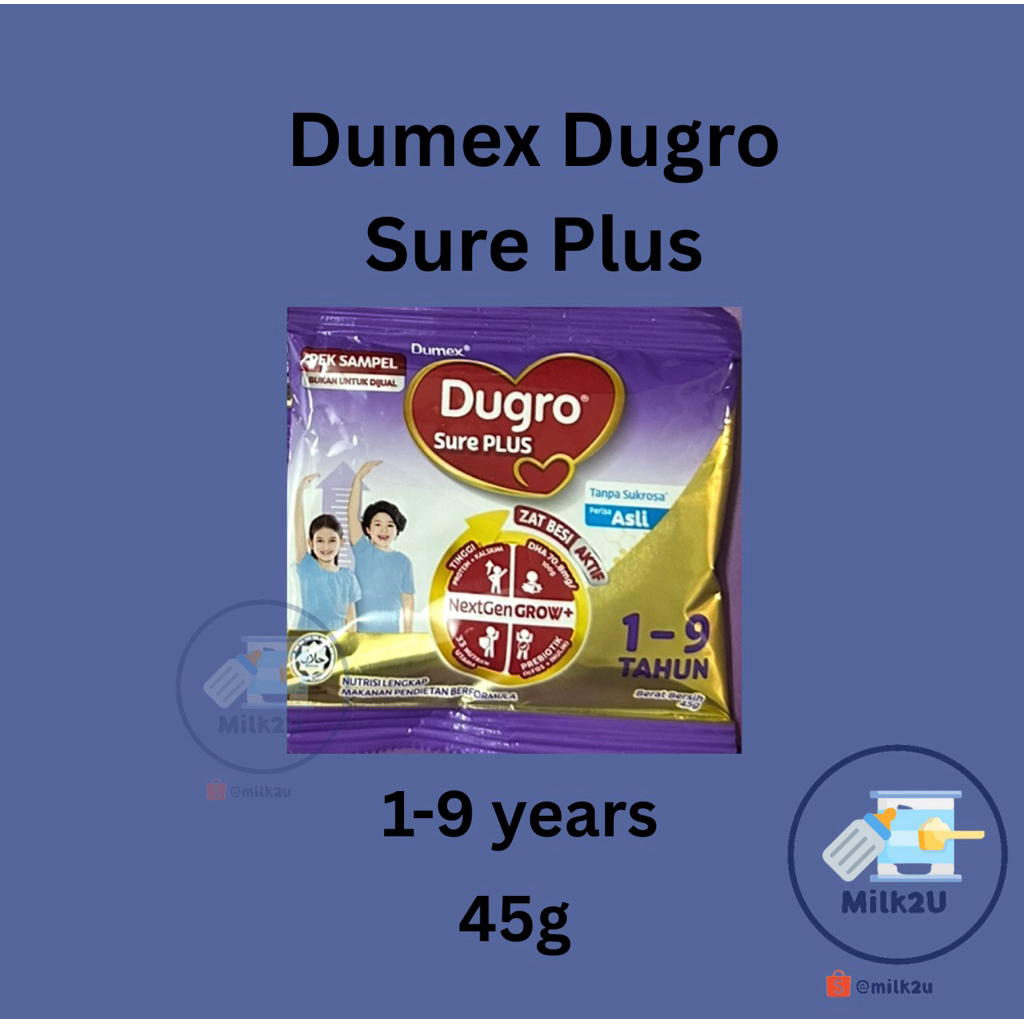 Dumex Dugro Sure Plus Kids 1 - 9 years old Milk Powder (Catch-Up Growth ...