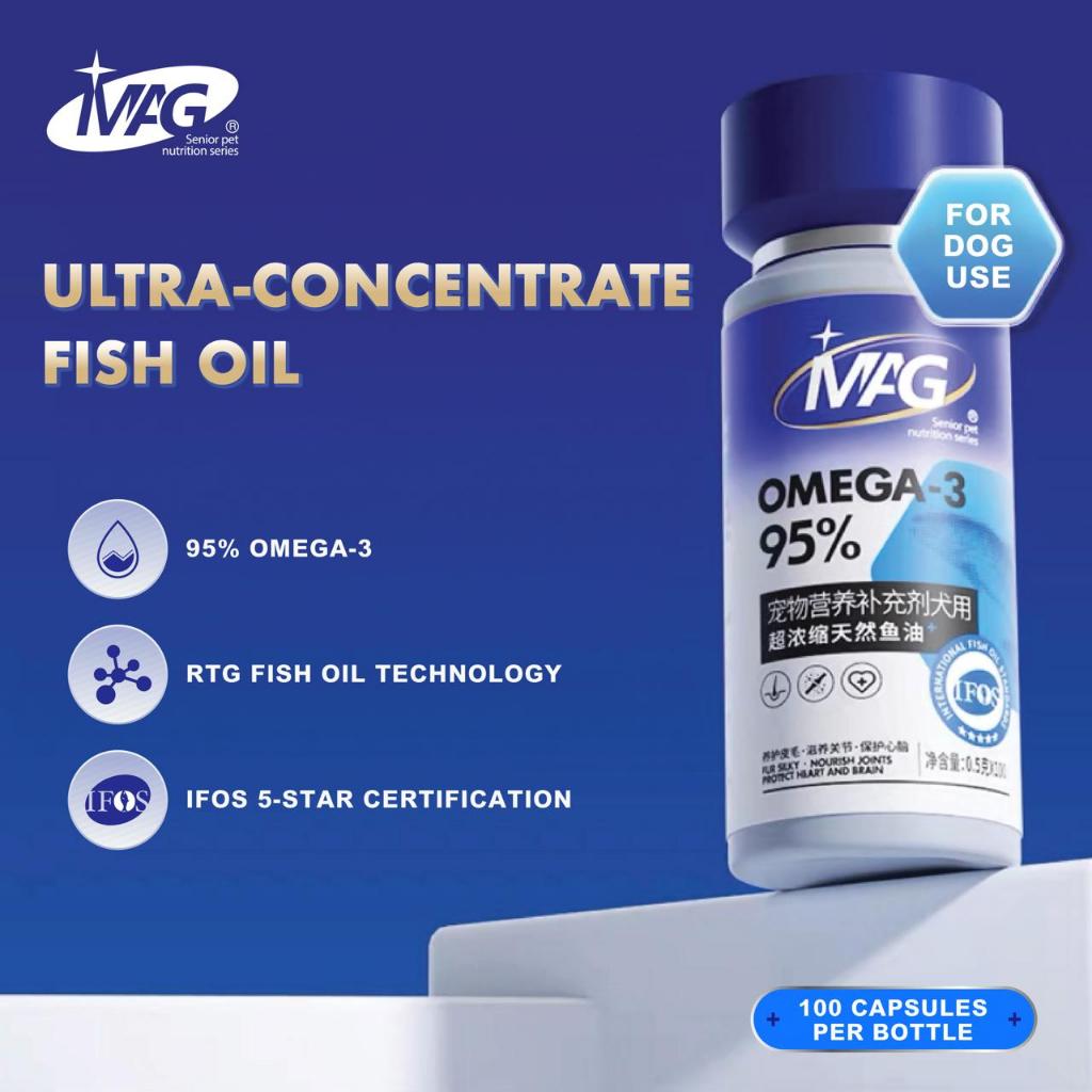 MAG U+ Omega-3 95% Fish Oil Dog/Cat (0.5g x 100 Pcs) | Shopee Malaysia