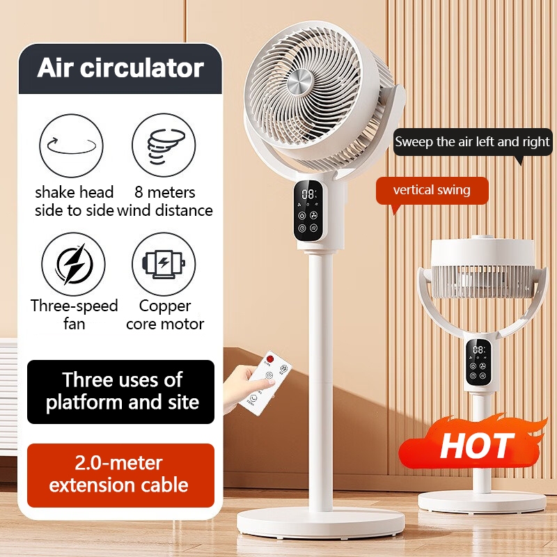 8-Speed New Floor Standing Circulating Fan, Shaking Fan, Intelligent ...