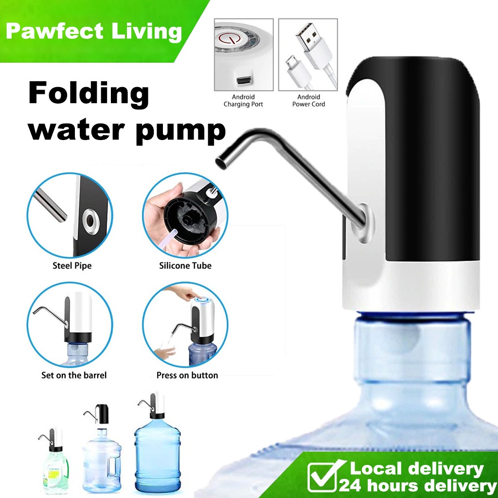 Electric Portable Folding Water Pump USB Rechargeable Automatic Water ...
