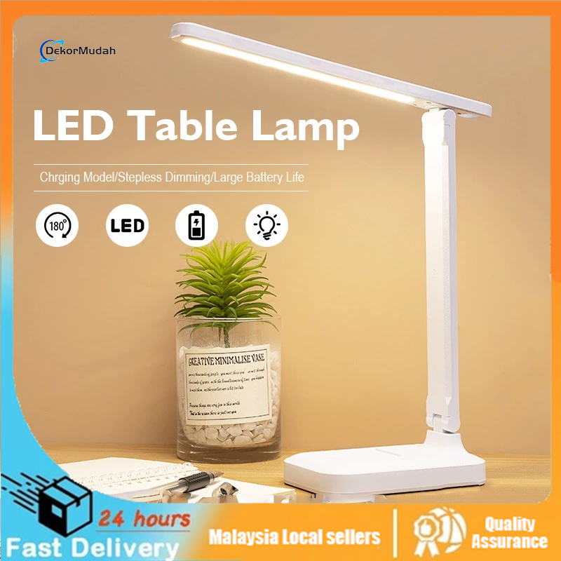 Dimmable Desk Lamps 3level Touch Dimming Eye Protection LED Table Lamp ...