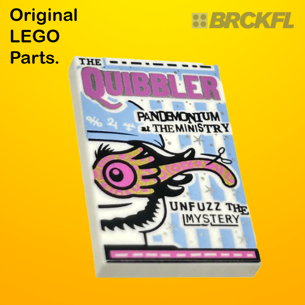Genuine Parts (LEGO) [DCR] 79187 – 6350931 Tile 2x3 with The Quibbler ...