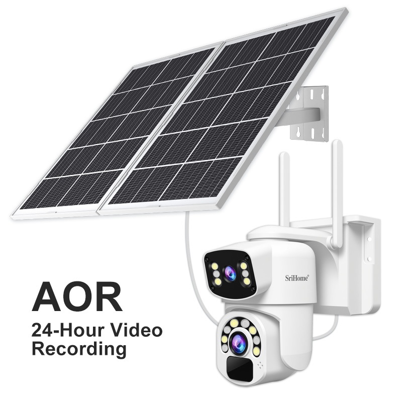 SriHome Solar CCTV Camera 4G LTE Mobile Phone Data Sim Card DH011 - 4MP ...