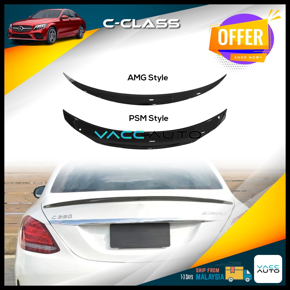Mercedes Benz C Class W205 C200 C250 Rear Spoiler Lining Roof Trunk ...