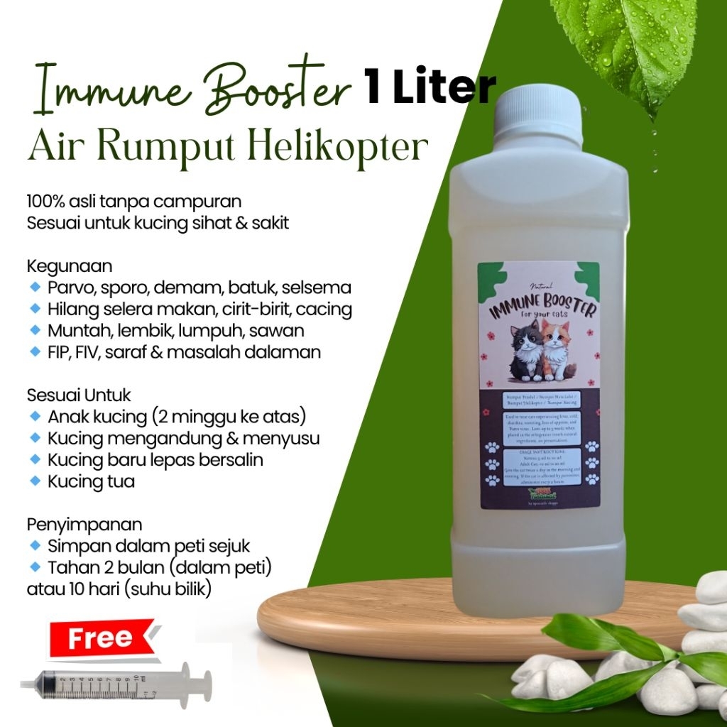 💞1 Liter Rumput Pendul Rumput Helikopter Natural Immune Support For ...