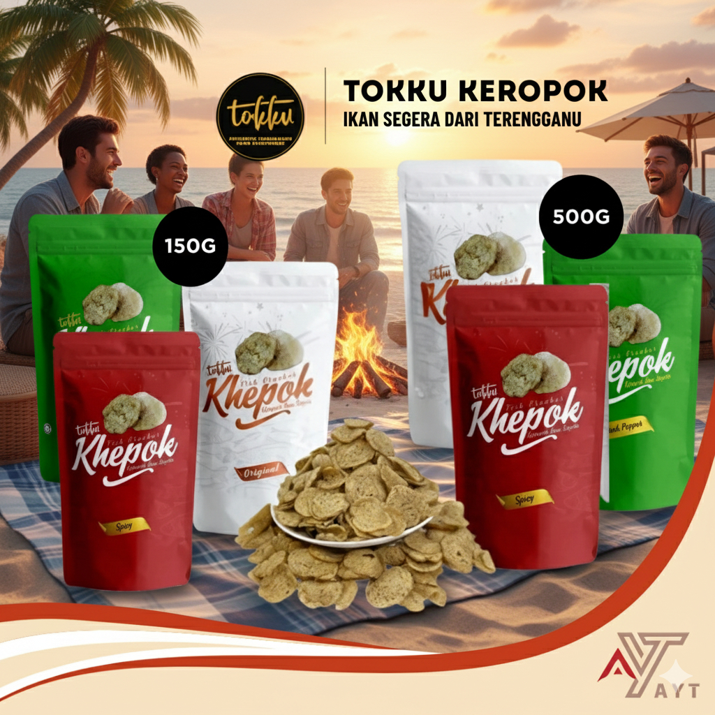 TOKKU Keropok Lekor Segera |Tokku Fish Cracker | Zip Lock | Halal ...