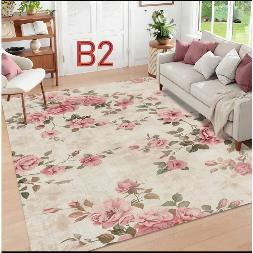 PROMOSI////Crystal Velvet Carpet 5D / Floor mat / Rugs/ Carpets/ Ready ...