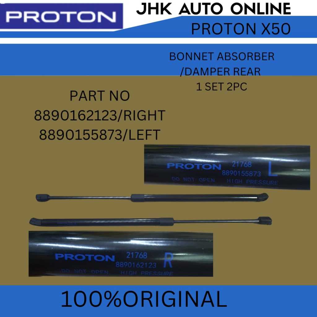 PROTON X50 BONNET ABSORBER / DAMPER SET 2PC ORIGINAL 100% | Shopee Malaysia