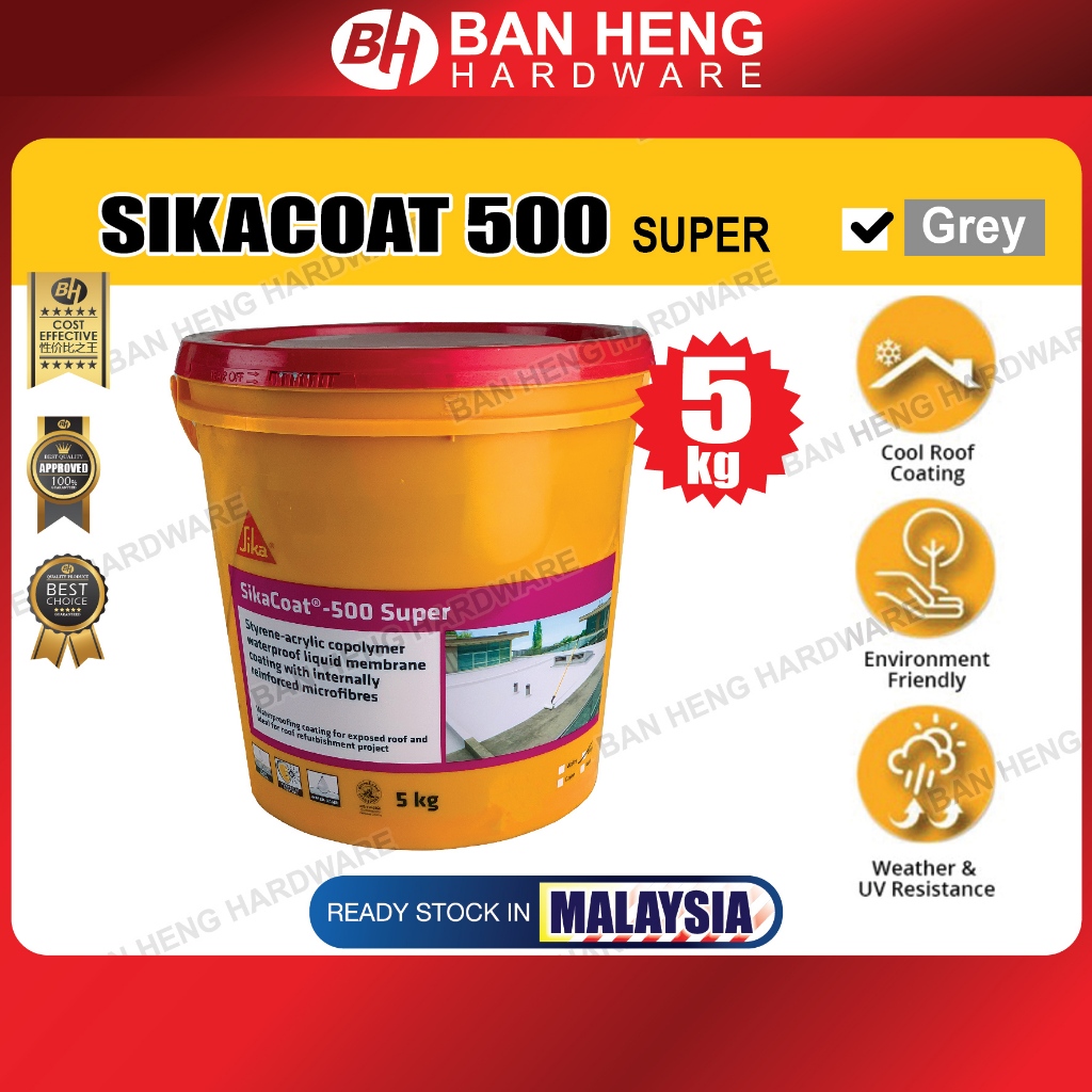 SIKACOAT 500 / 555 SUPER GREY (5KG) | Shopee Malaysia