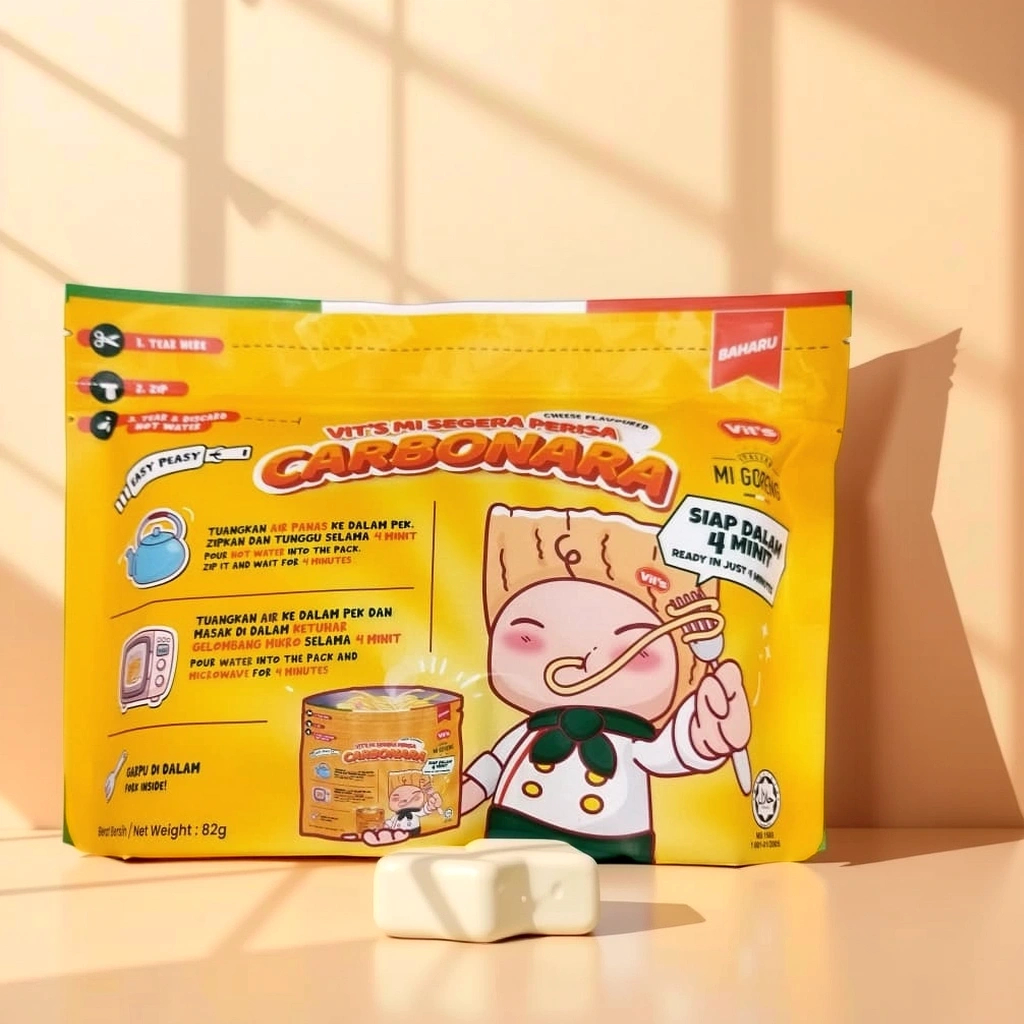 ⭐ Vit's Mi Segera Perisa Carbonara – Instant Carbonara Flavour Noodles ...