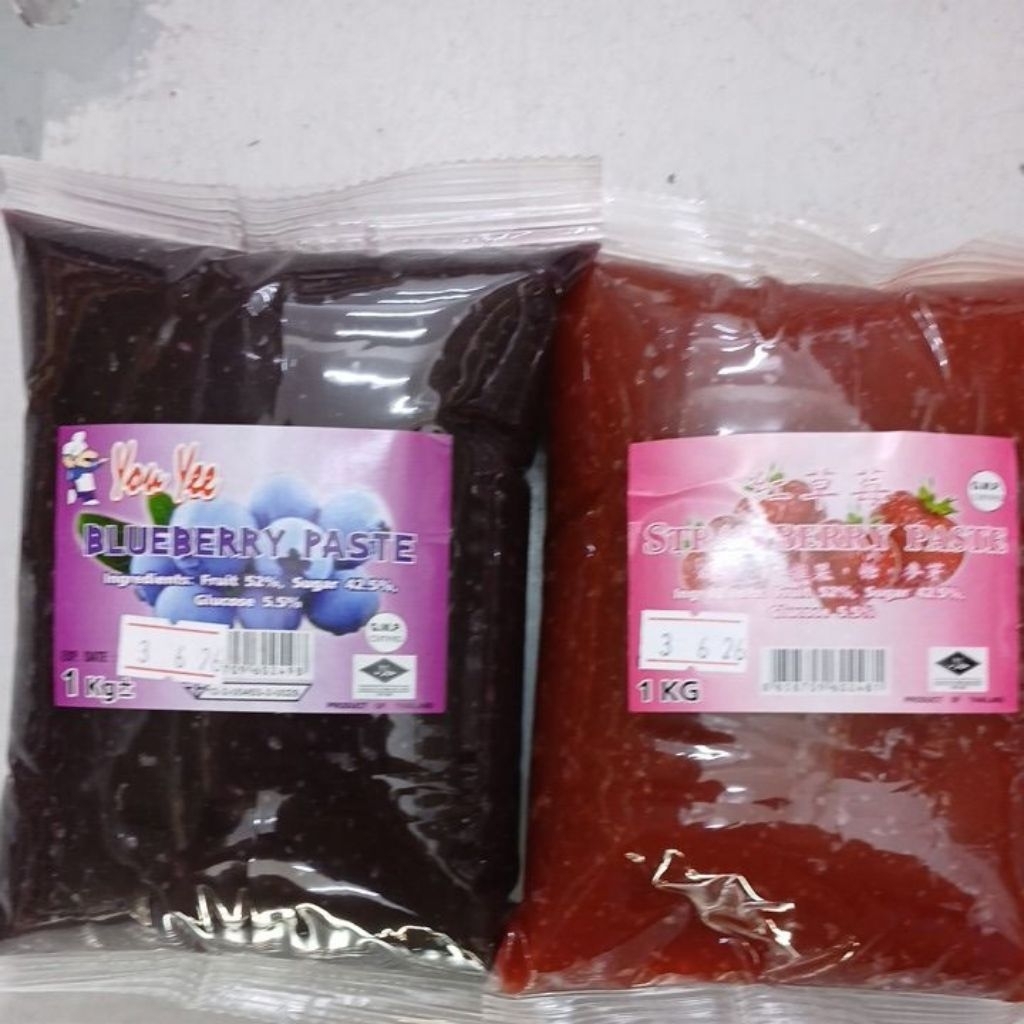 READY STOCK You Yee Blueberry Strawberry Paste Filling 1kg | Shopee ...