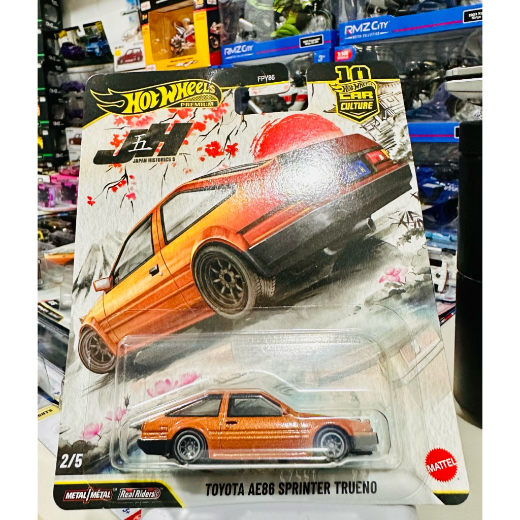Hot wheels premium japan historics 5 toyota ae86 sprinter toyota celica ...