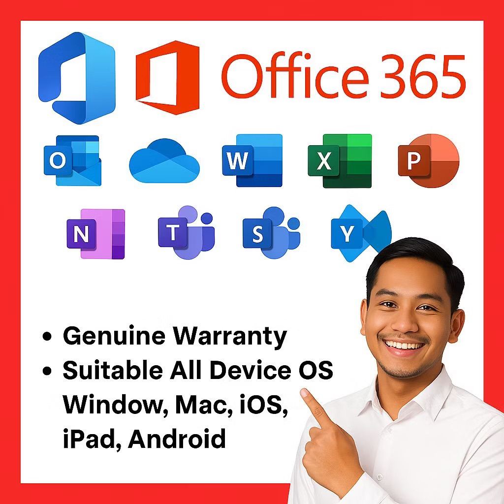 Microsoft Office 365 Pro Plus 2019 2021 2026 License Windows 10/11 ...