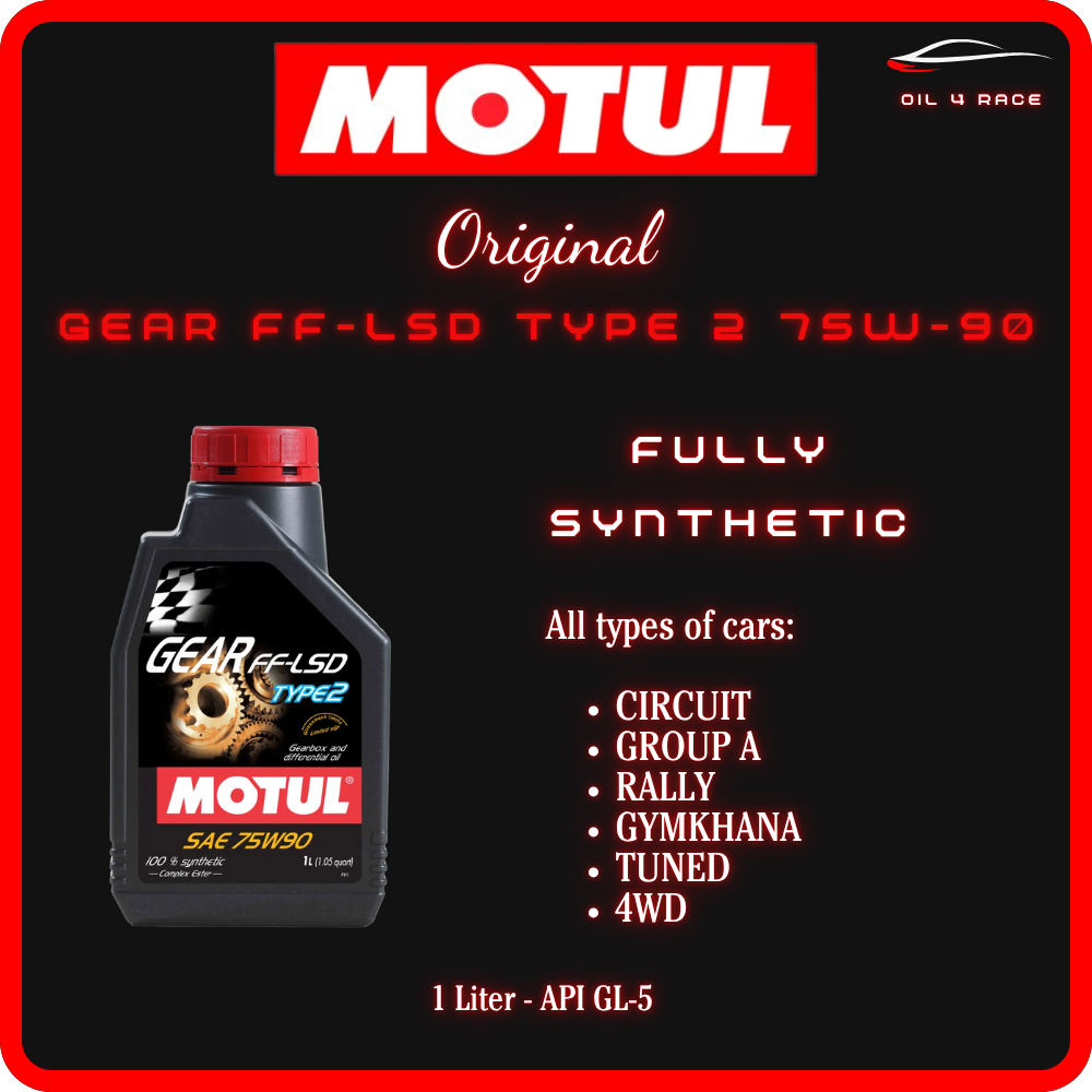 MOTUL GEAR FF-LSD TYPE 2 75W-90 VL Manual Gear Oil 1L | Shopee Malaysia