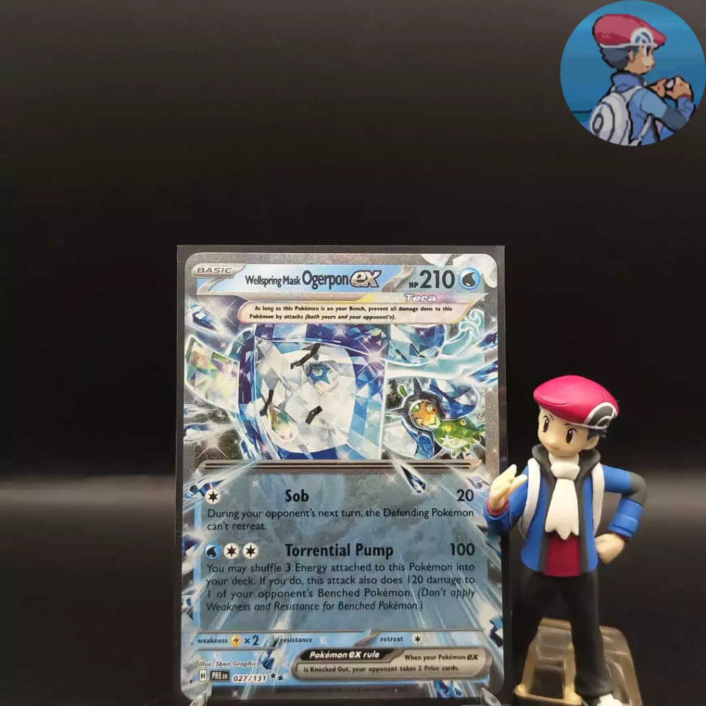 Wellspring Mask Ogerpon ex - 027/131 - Prismatic Evolution | Shopee ...