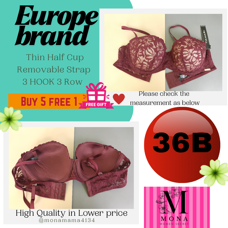 MONA Branded Bra Besi Push Up Wired Coli Wanita Cantik Full Cup SIze ...