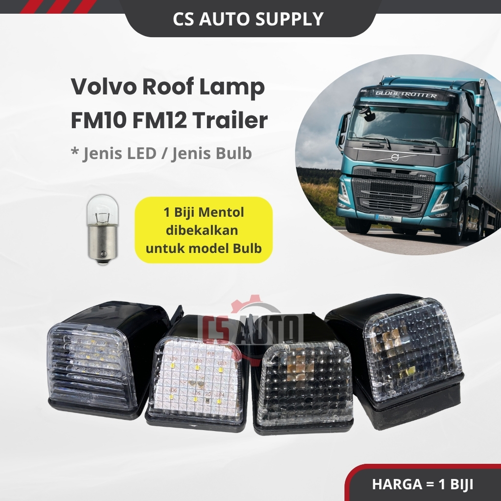 CS 1pc VOLVO FM10 V1 Roof Lamp Light Bulb ready stock Lampu Cabin Atas ...