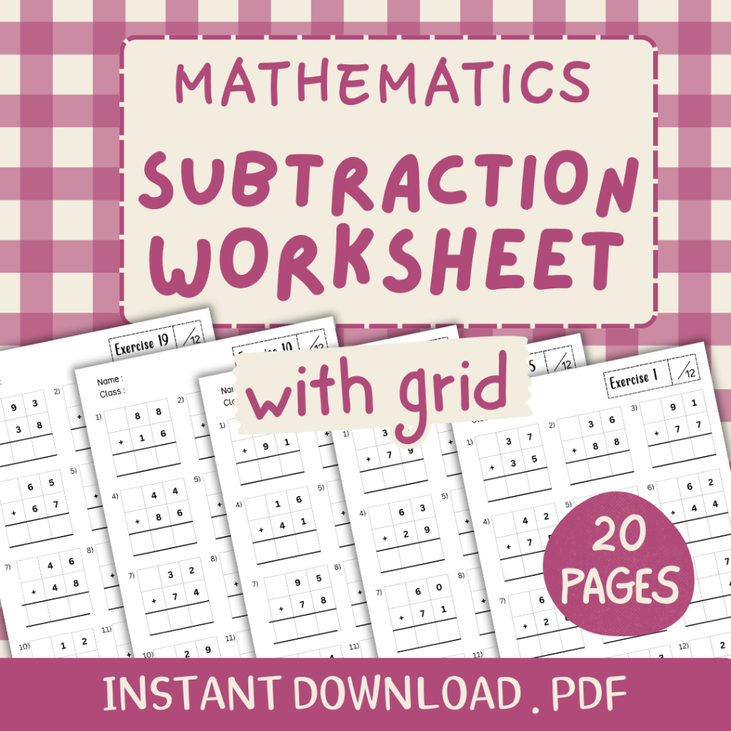 (PDF) addition worksheet mathematics with grid latihan matematik ...