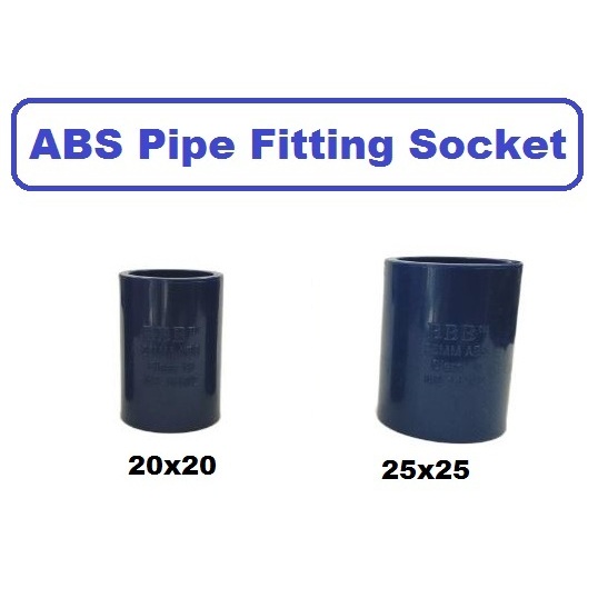 ABS PIPE FITTINGS SOCKET 20mm 25mm | Shopee Malaysia