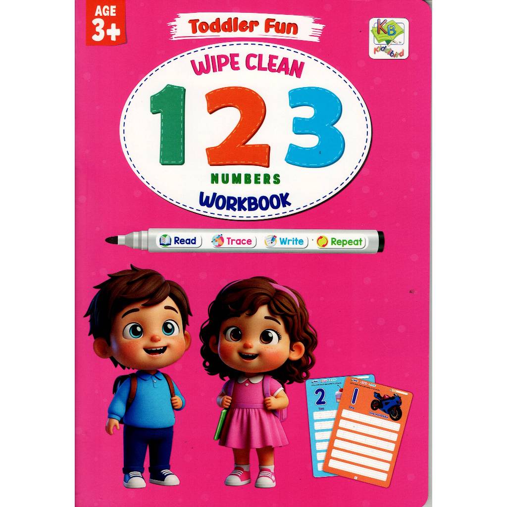 BUKU AKTIVITI KANAK-KANAK : TODDLER FUN WIPE CLEAN 123 NUMBERS WORKBOOK ...
