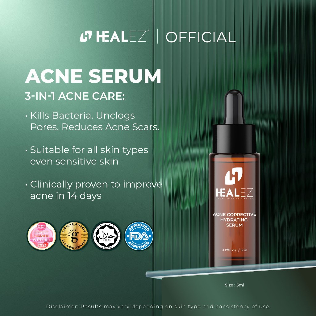 HEALEZ Acne Corrective Hydrating Serum (5ml) | Shopee Malaysia