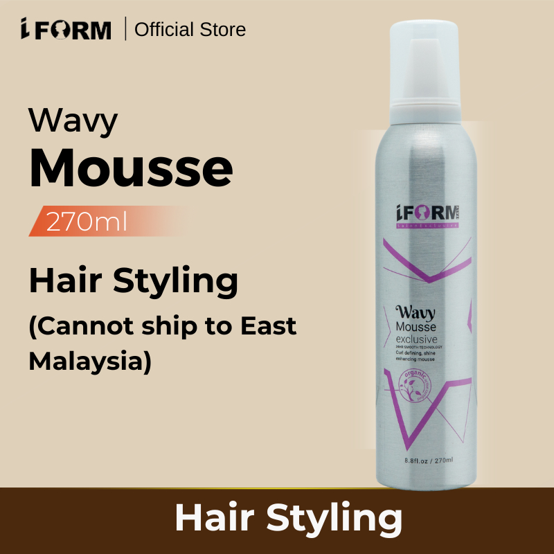 IFORM Wavy Hair Mousse (270ml) - Soft and Shinning | Bouncy Waves ...
