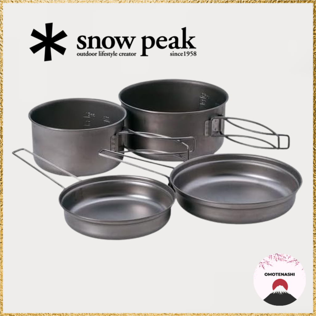 Snow Peak Titanium Personal Cooker Set SCS-020T Snow Peak Aluminum ...