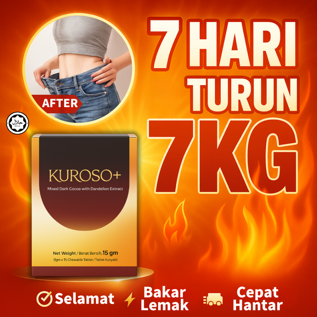 [No.1 Best Slim] KUROSO - Double Strong Slimming Fast Shape Fat Burner ...