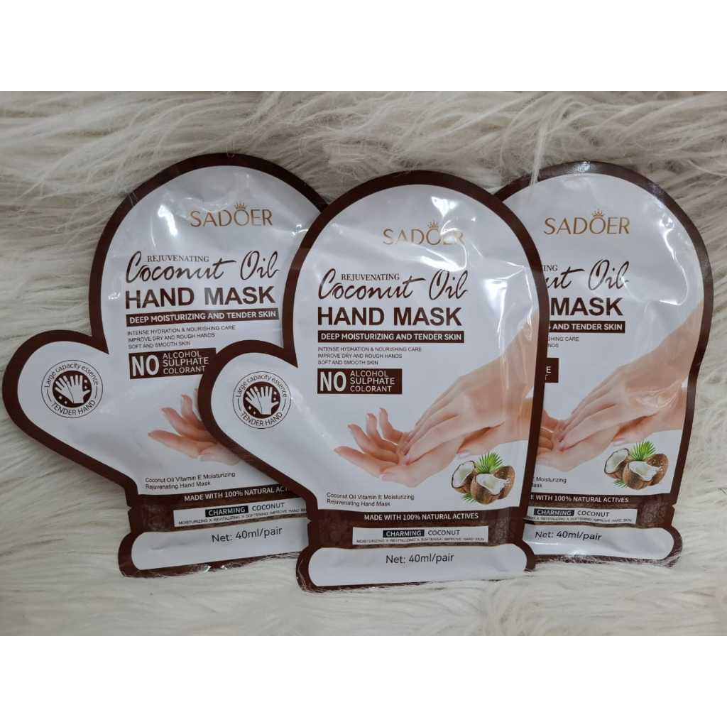 SADOER Coconut Hand Mask 40ml – Deep Moisturizing & Softening Treatment ...