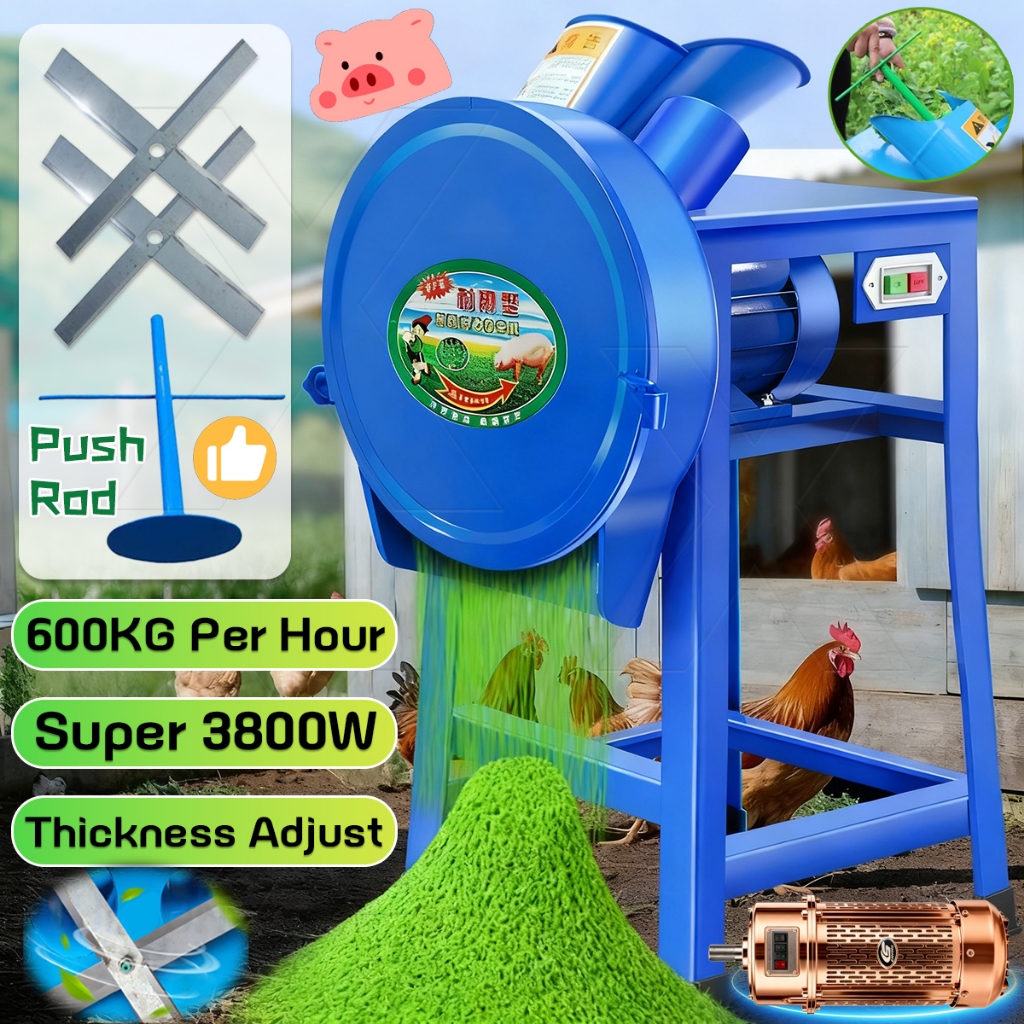 Chopper Napier Rumput Agricultural Material Shredder Cutting Grass ...
