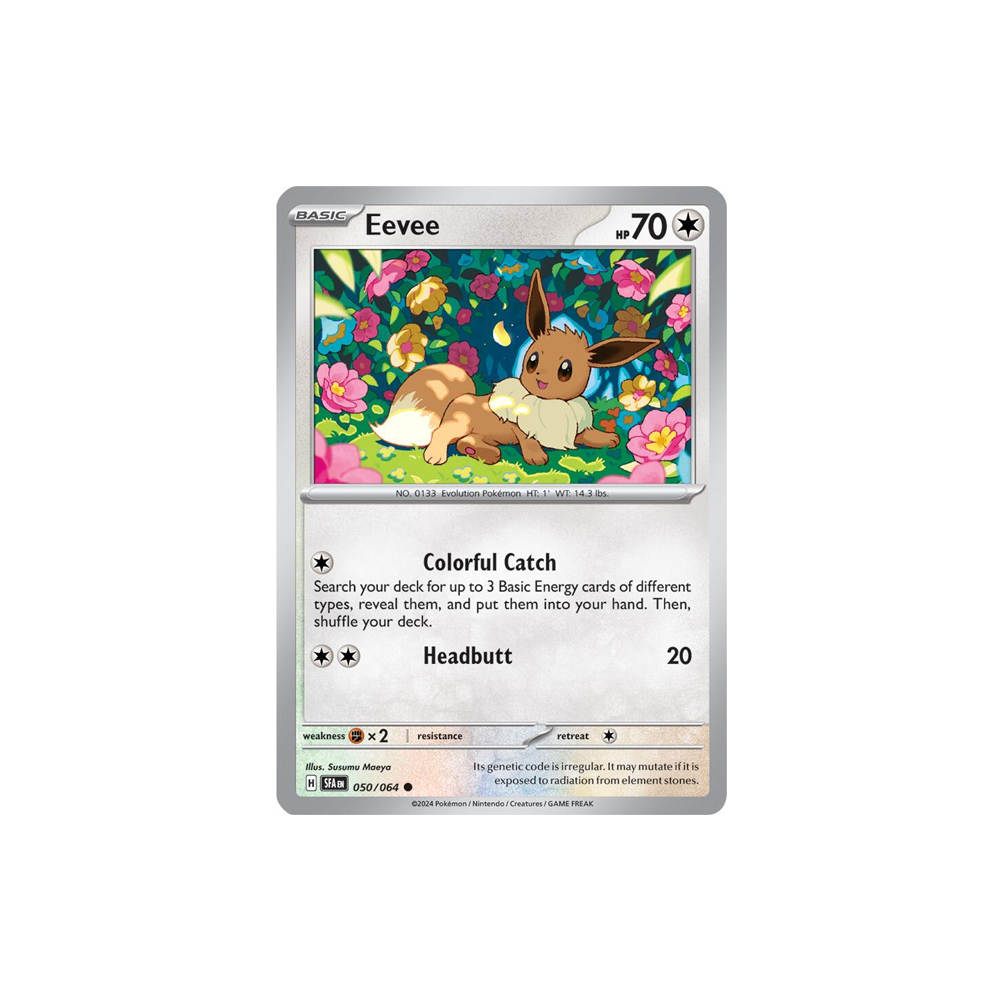 Pokemon Trading Card Game TCG: Eevee 050/064 - Common/Non-Holo [SV6a ...