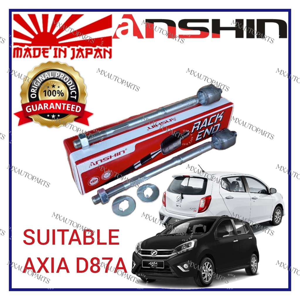ORIGINAL ANSHIN JAPAN RACK END PERODUA AXIA D87A 1.0 14-22Y RACK END ...
