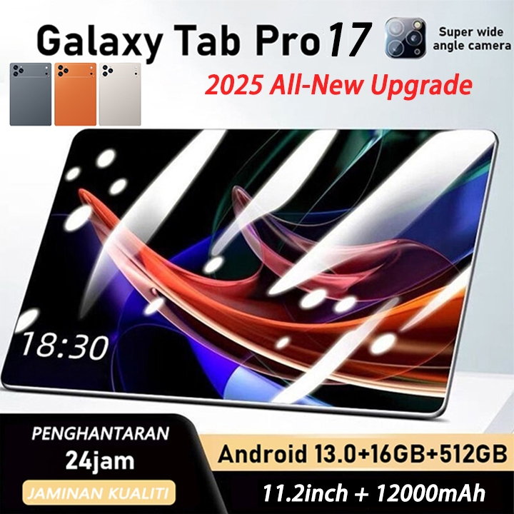 Tablet Baru Asli Tab Galaxy S17 JualanBesar 2025 PC Sah 16+512GB ...