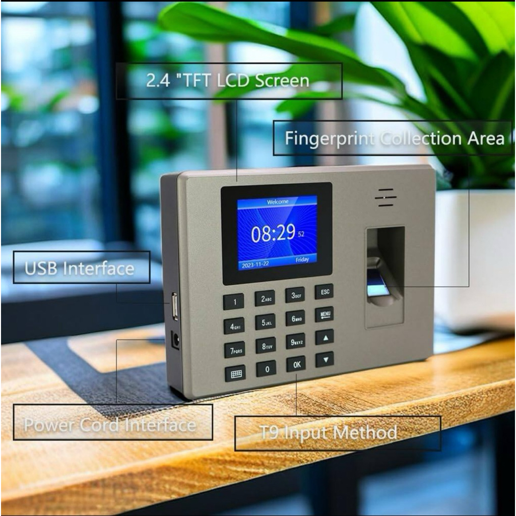 Intelligent CHTECH Fingerprint attendance machine system | Shopee Malaysia