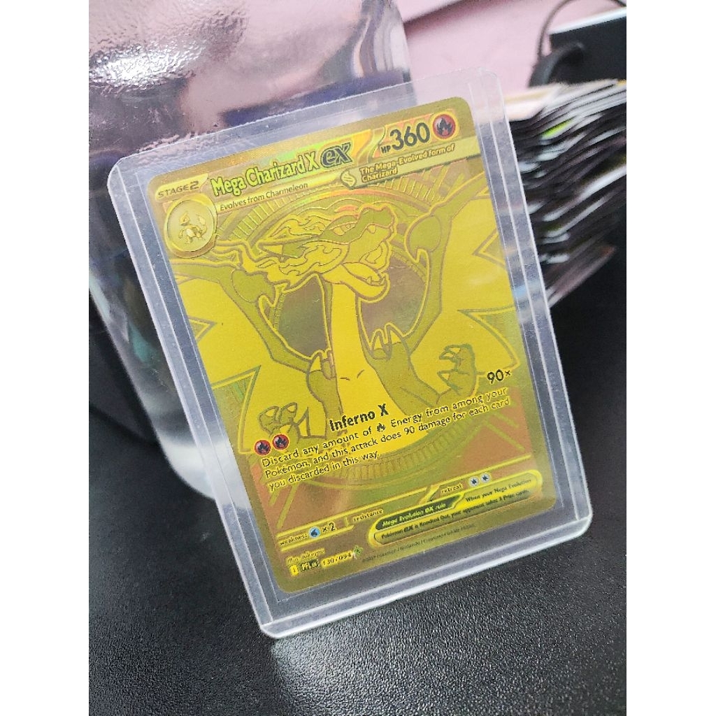 Phantasmal Flames | Mega Charizard X - PFL 130/094 | Gold card Hyper ...