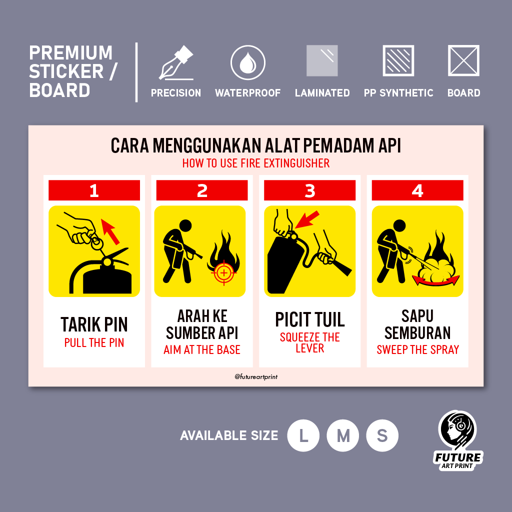 Cara Menggunakan Alat Pemadam Api. How to Use Fire Extinguisher ...