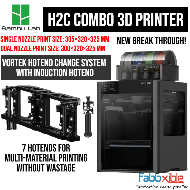 [Pre-Order: Lead time 2 Weeks] Bambu Lab H2C Combo Vortex Hotend ...