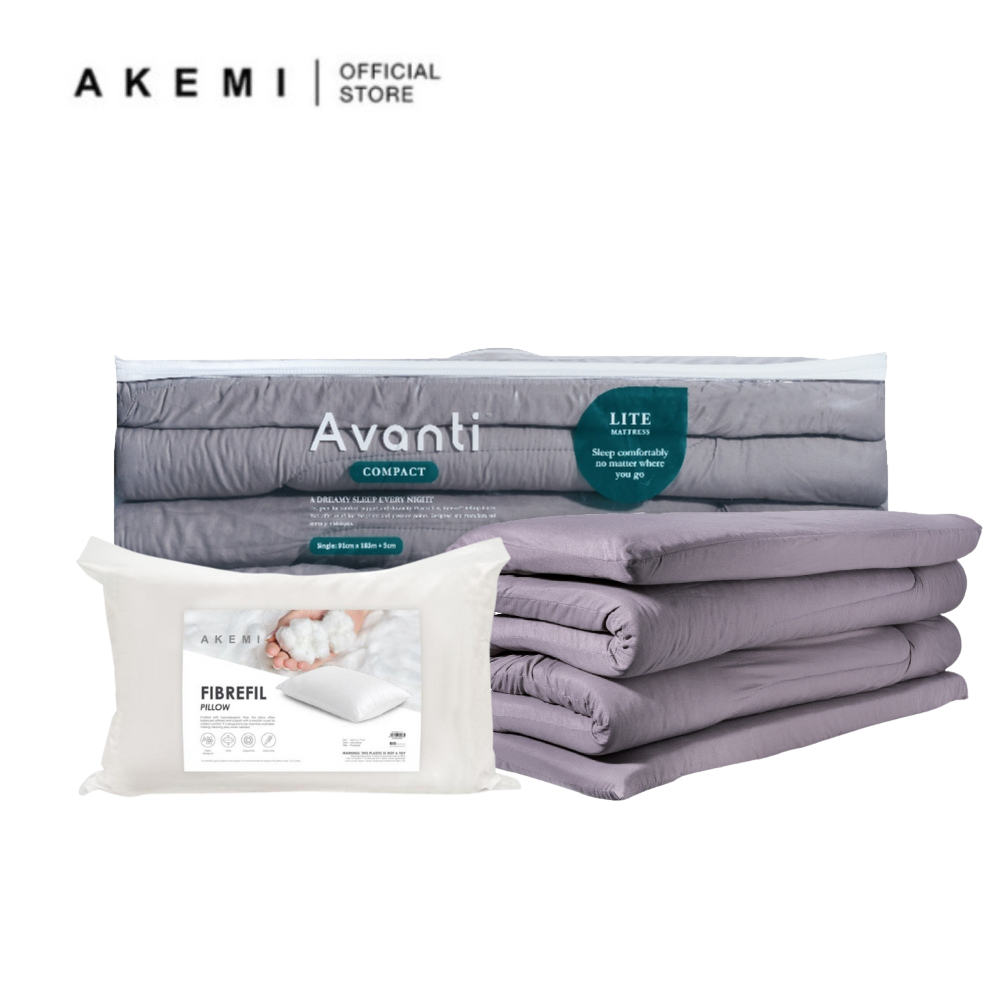 (Bundle Set) AVANTI Compact Homey 5 Fold Mobile Mattress (91cm x 183cm ...
