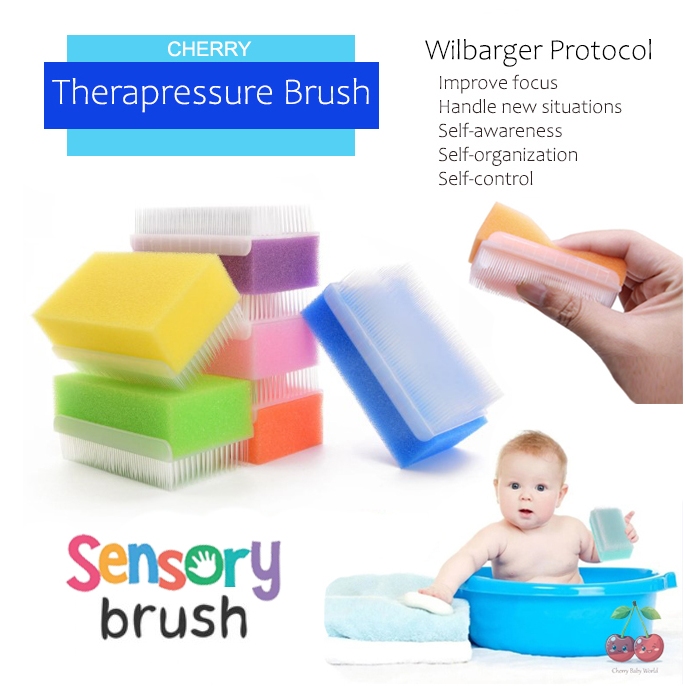 CHERRY Sensory Therapy Brush Therapressure Brush Wilbarger Protocol For ...