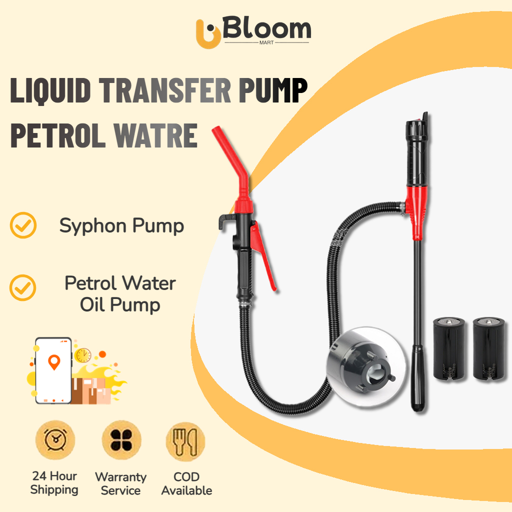 Electric Fuel Transfer Pump Portable Outdoor Emergency Refueling Barrel ...