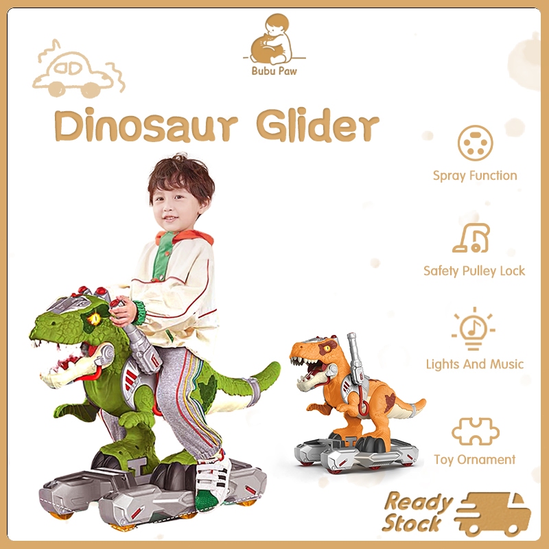 Dinosaur Scooter Kids Ride On Dinosaur Electric With Sounds and Smoke ...