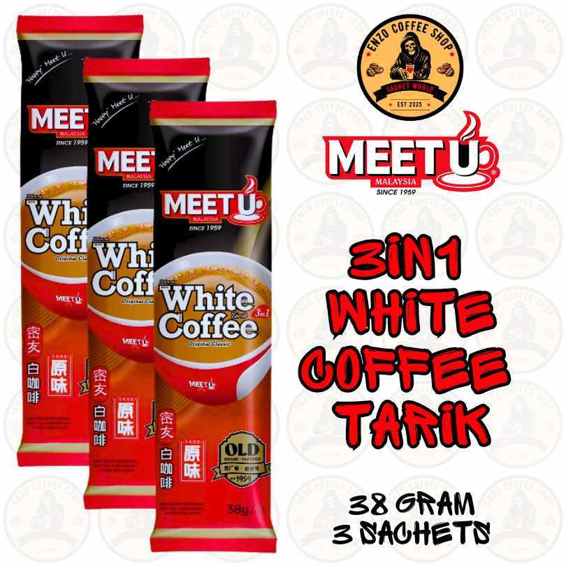 MEET U - 3 IN 1 WHITE COFFEE TARIK - INSTANT COFFEEMIX DRINK - TRIPLE ...