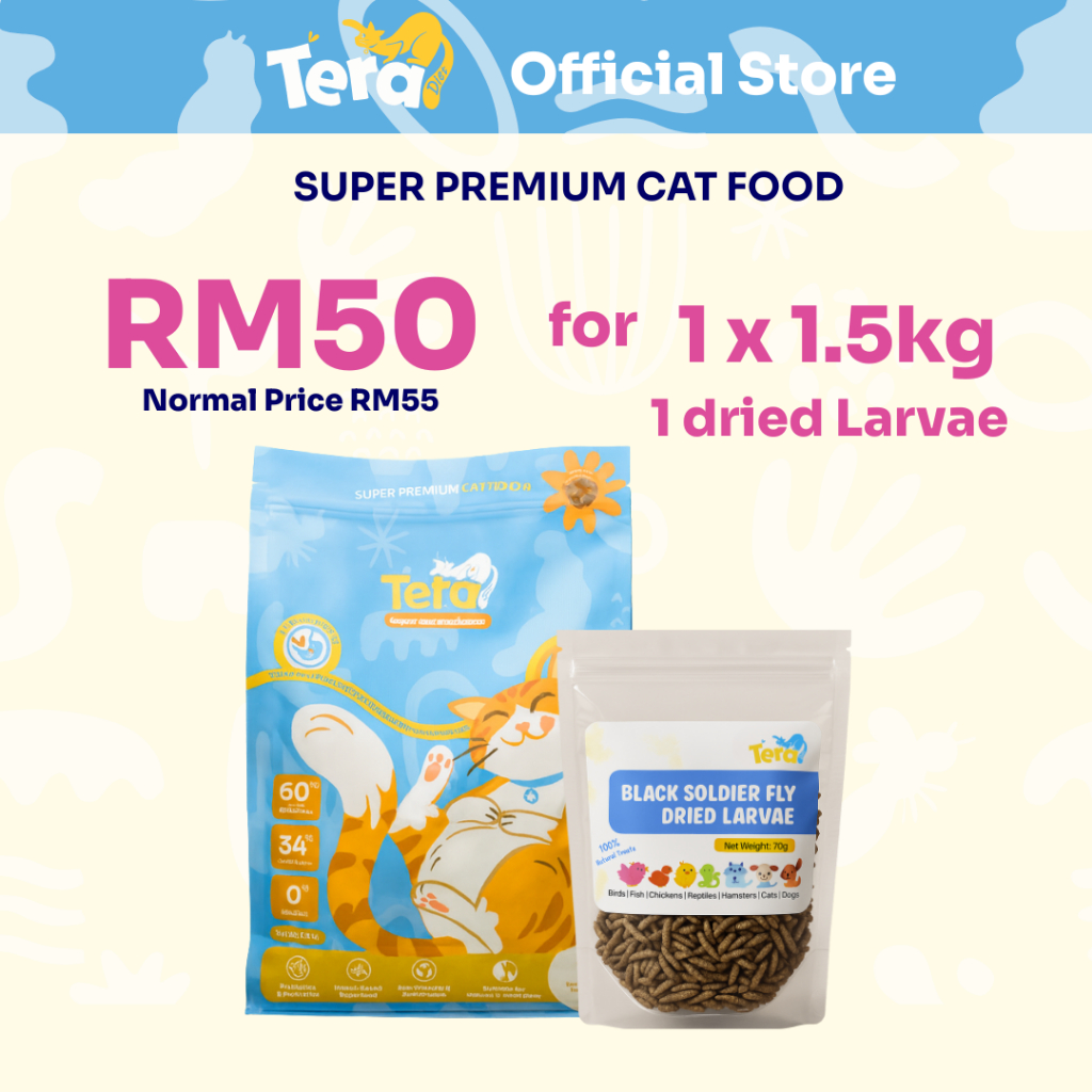 Tera Diet High Protein Combo Makanan kucing | Shopee Malaysia