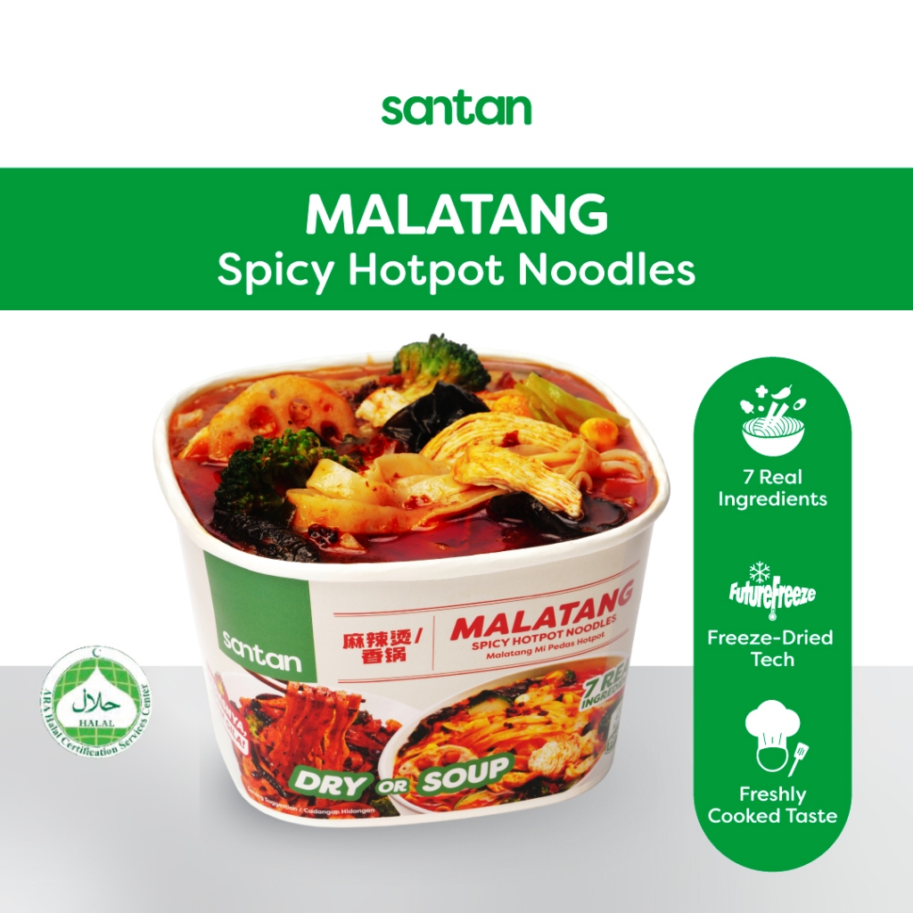 Santan MALATANG Spicy Hotpot Noodles (Soup or Dry) [HALAL Certified ...