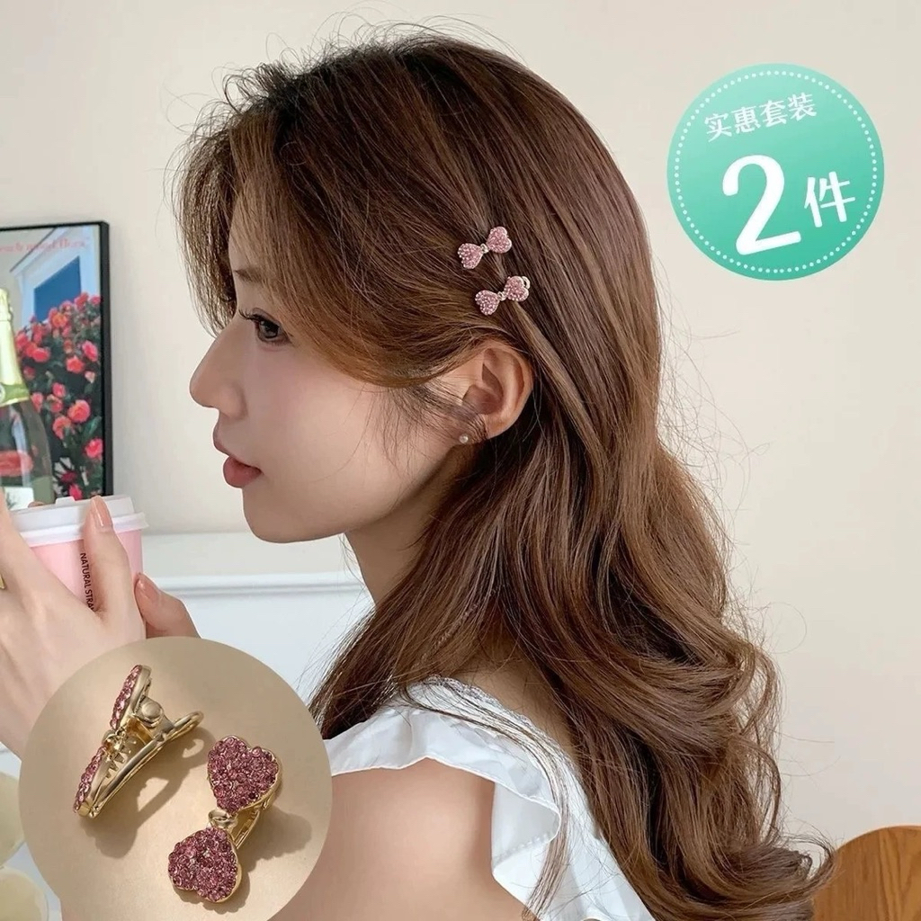 Mini Size Ribbon Hair Clips Penyepit Rambut Hair Accessories Front hair ...