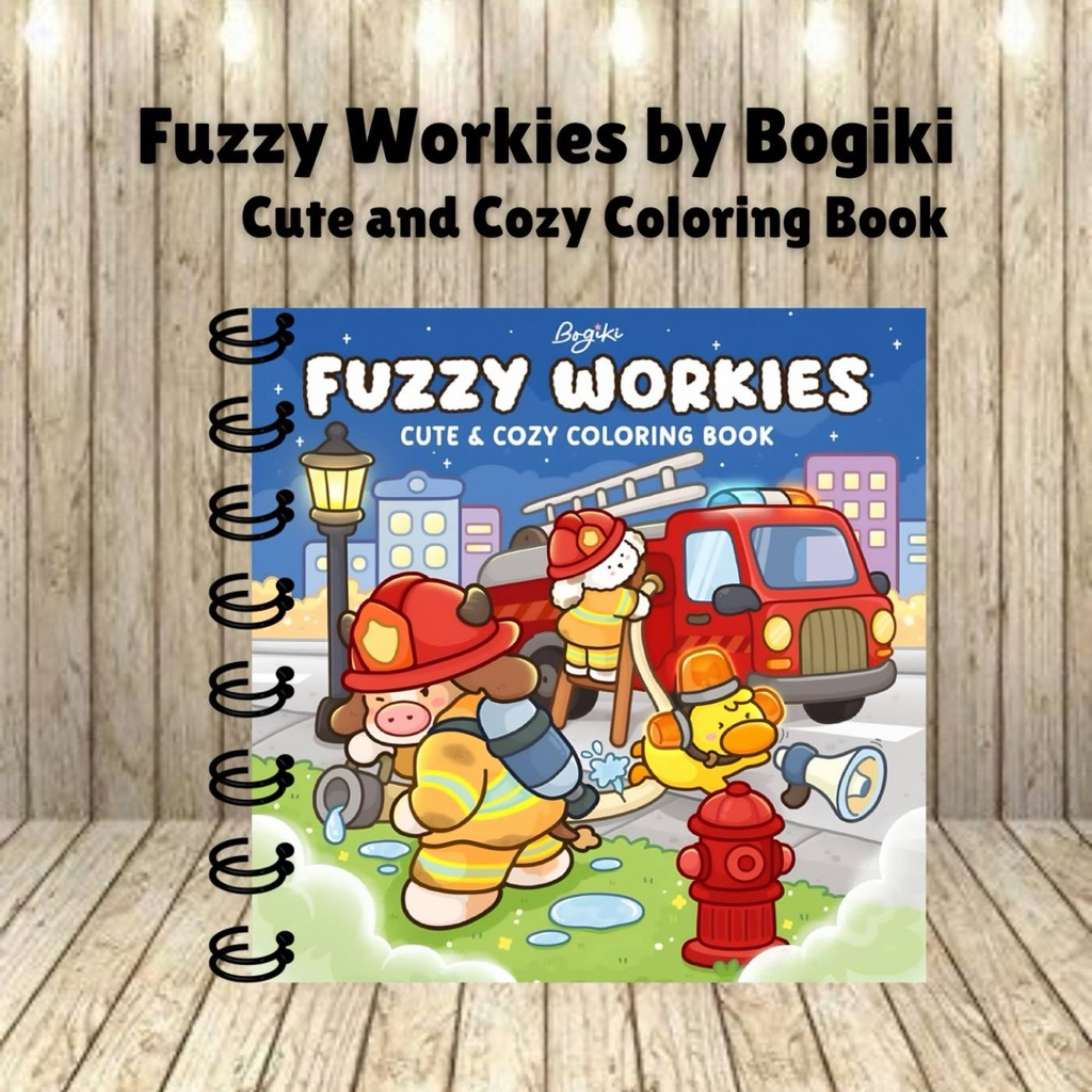 Fuzzy Workies by Bogiki coloring book cute & cozy coloring 46 coloring ...