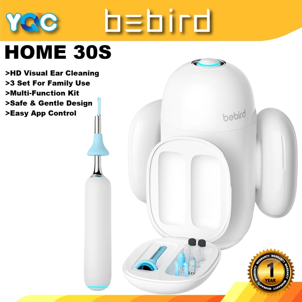 Bebird EarSight Plus Complete - HOME 30S Family Set Visual Ear Wax ...