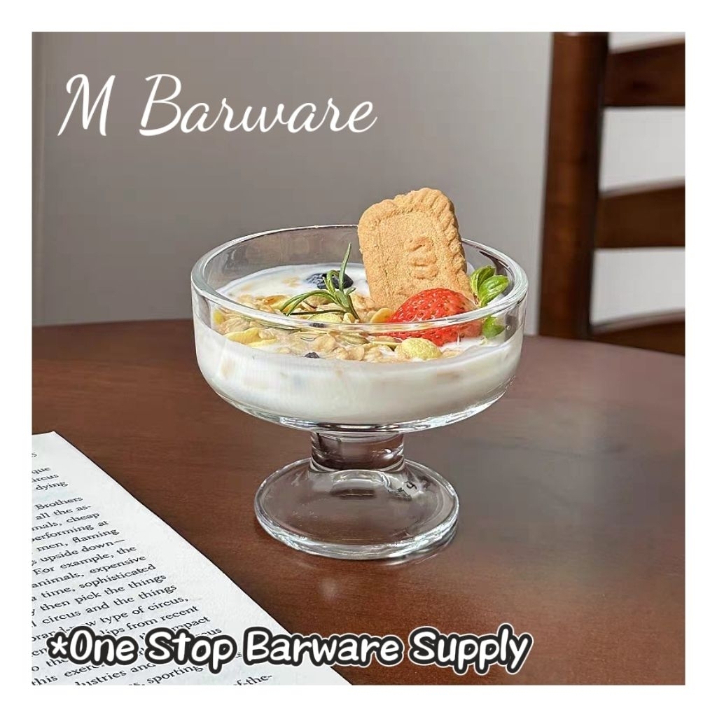 [MBarware]150ml Ins Glass Dessert Cup Ice Cream Cup Pudding Cup Sundae ...