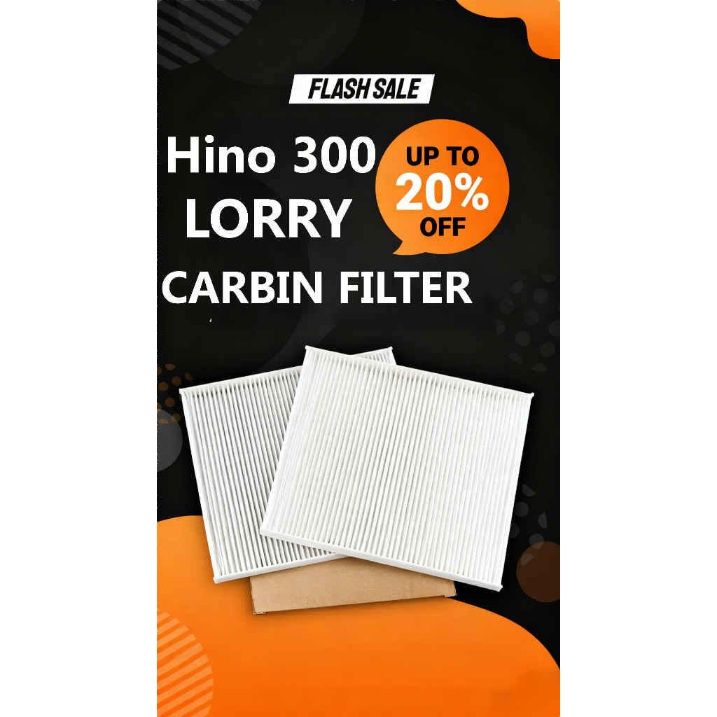 Hino 300 Lorry Air & Cabin Filter Set (1 Set, 2 pcs) OEM Replacement ...
