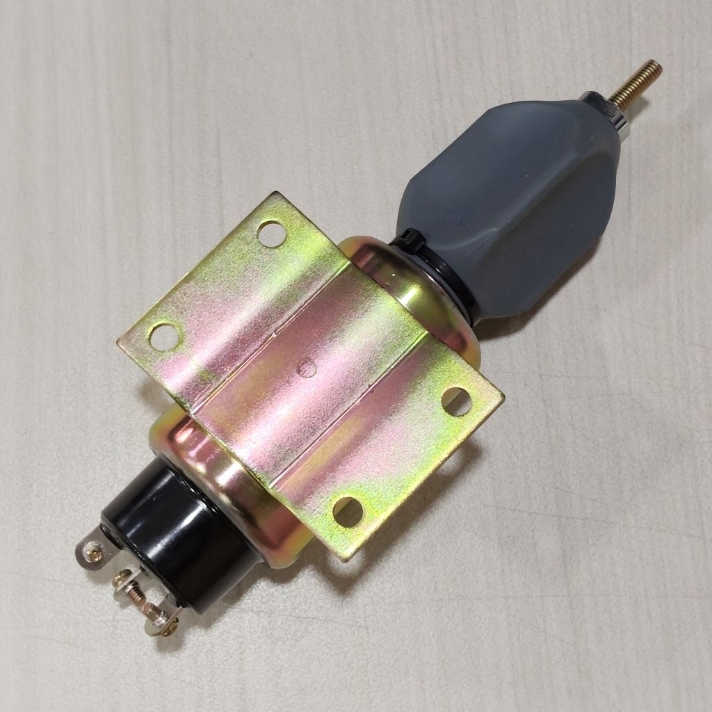 Universal Pull Type 12V / 24V 3 Pin Engine Shutdown Solenoid Stop Motor ...